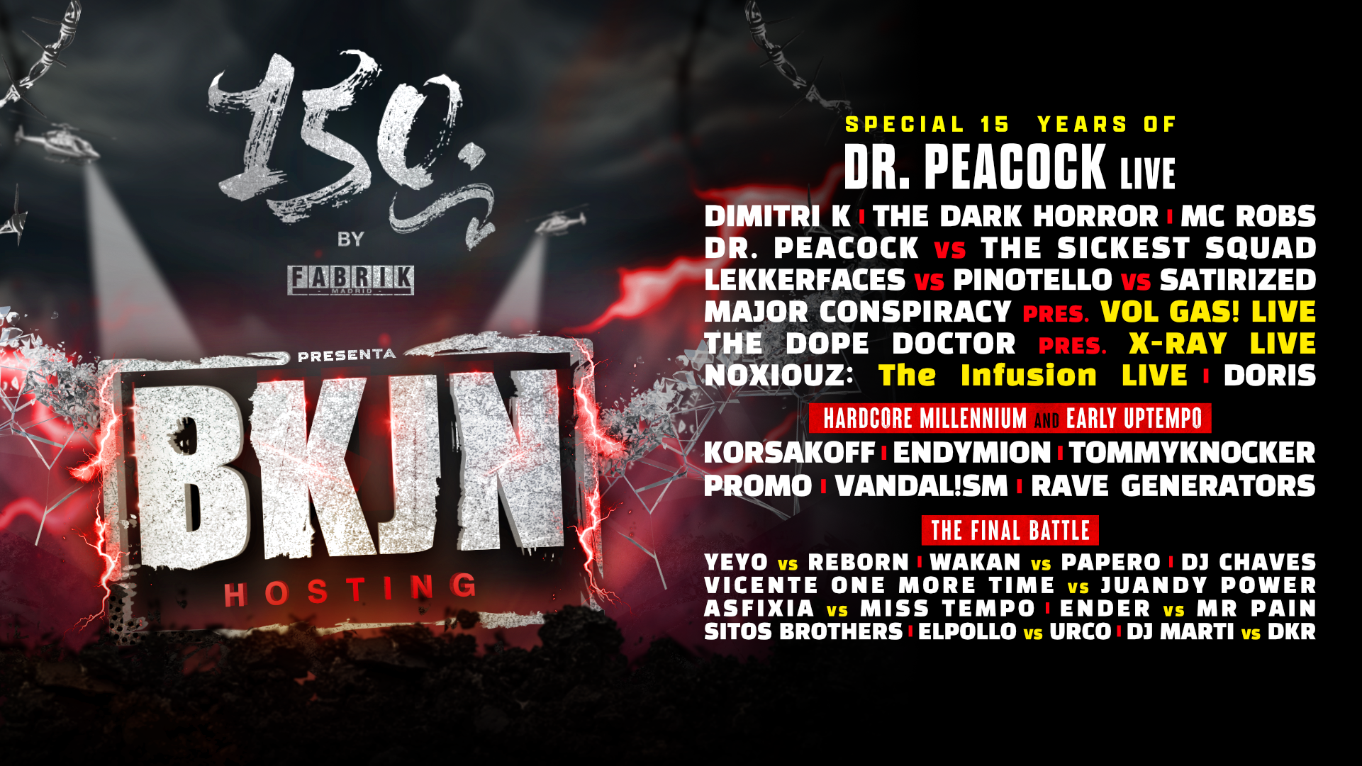150 by FABRIK y BKJN unen fuerzas para una noche inolvidable el 22 de abril